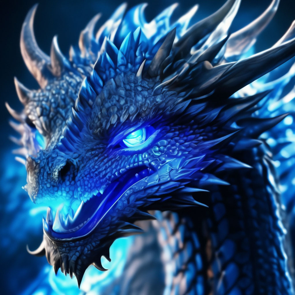 " ️Я зверь Realistic detailed beautiful magnificent slender dragon with ...