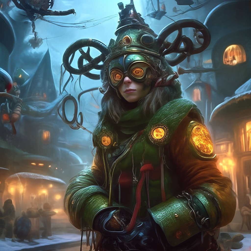 "Old new year scary holiday horror," — image created in Shedevrum