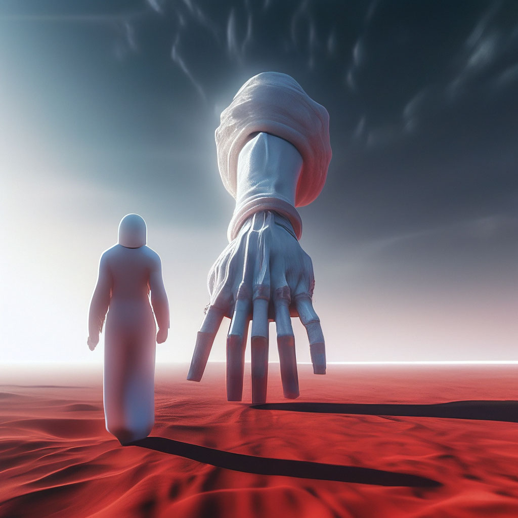 "The formula of boundless space.Give him your hand.white dusty giant ...
