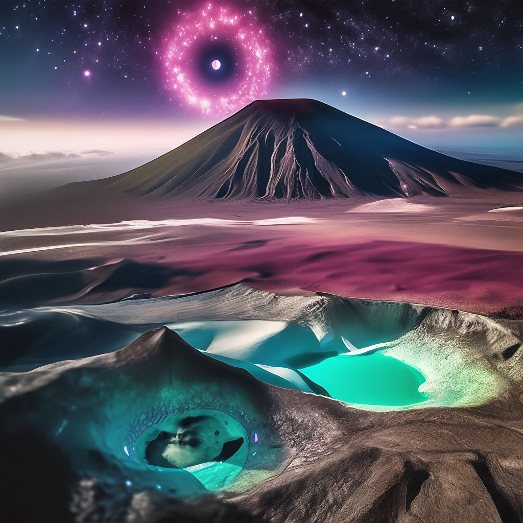 "The landscape of the surroundings of the kavah ijen volcano + bright ...