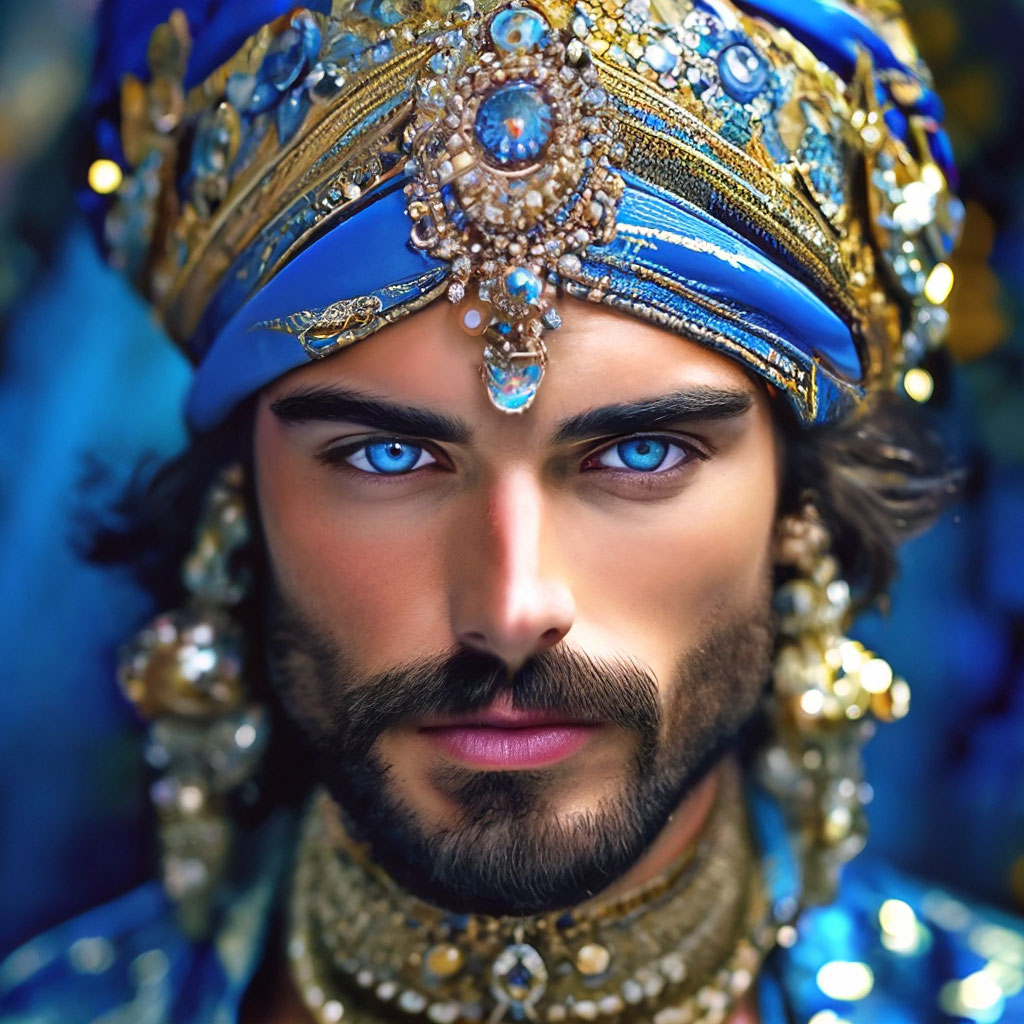 "Photo portrait photorealism, realistic, handsome guy, blue eyes, in a ...