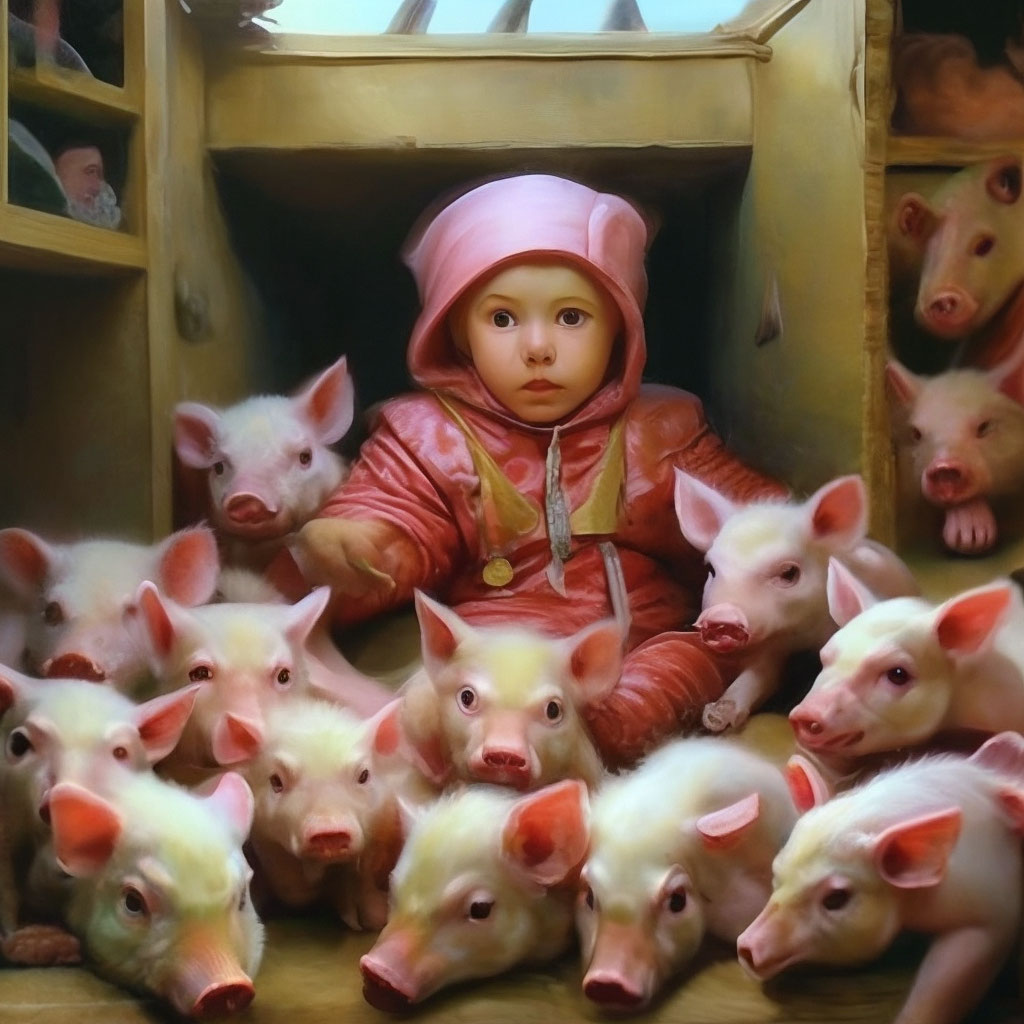"The piglet was afraid of Nikita Dzhigurda, panic, hide the children ...