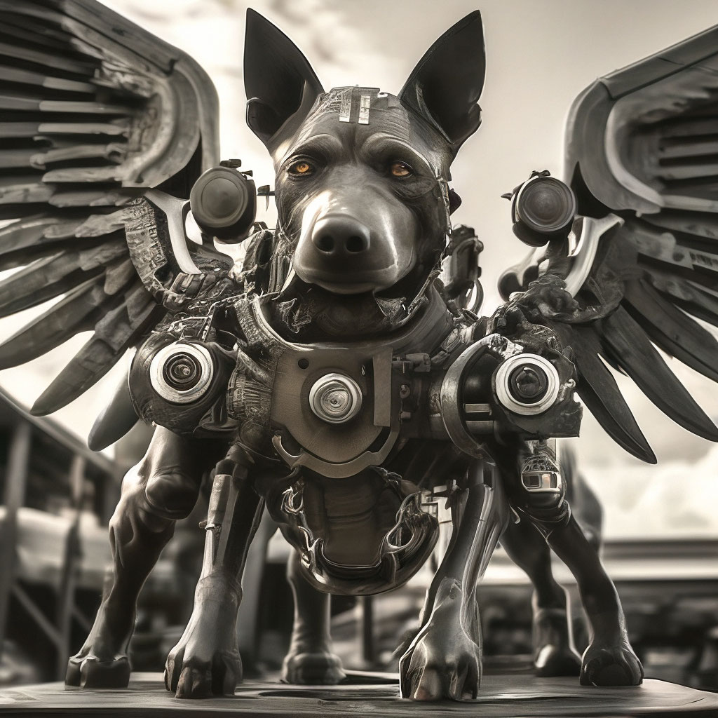 "Dog archangel, beautiful, realistic, professional photo, 4k, high ...