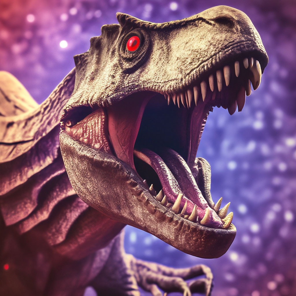 "Hyperrealism, graphite anthropomorphic tyrannosaurus rex ...