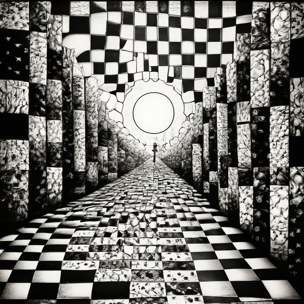 "Patchwork Quilt Drawing, light art work, hand drawing, fine drawing ...
