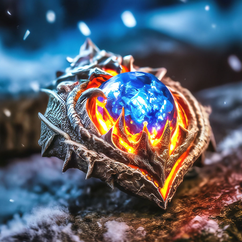 "Magic amulet of fire and icelivery world of Warcraft Frostmore Magic ...