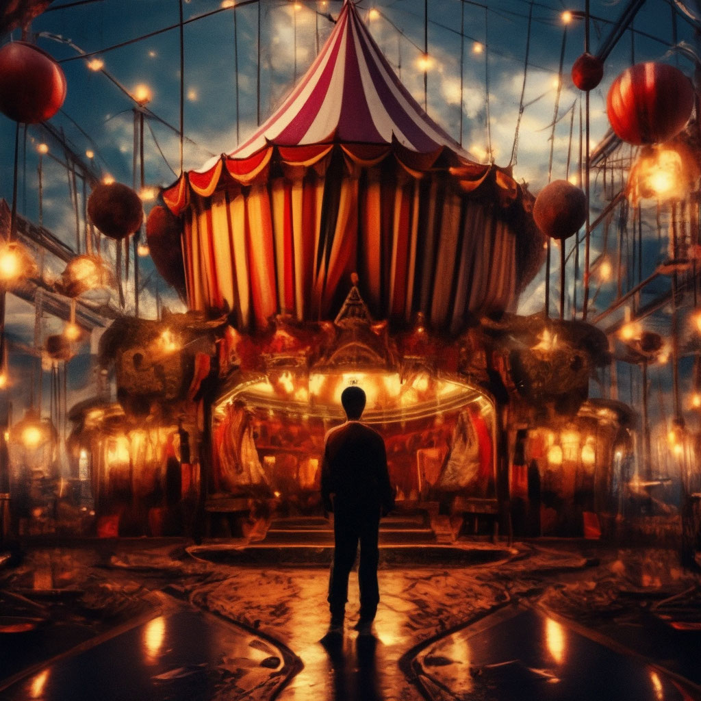 "Amazing digital circus, art house, Indie, atmospheric" — image created ...