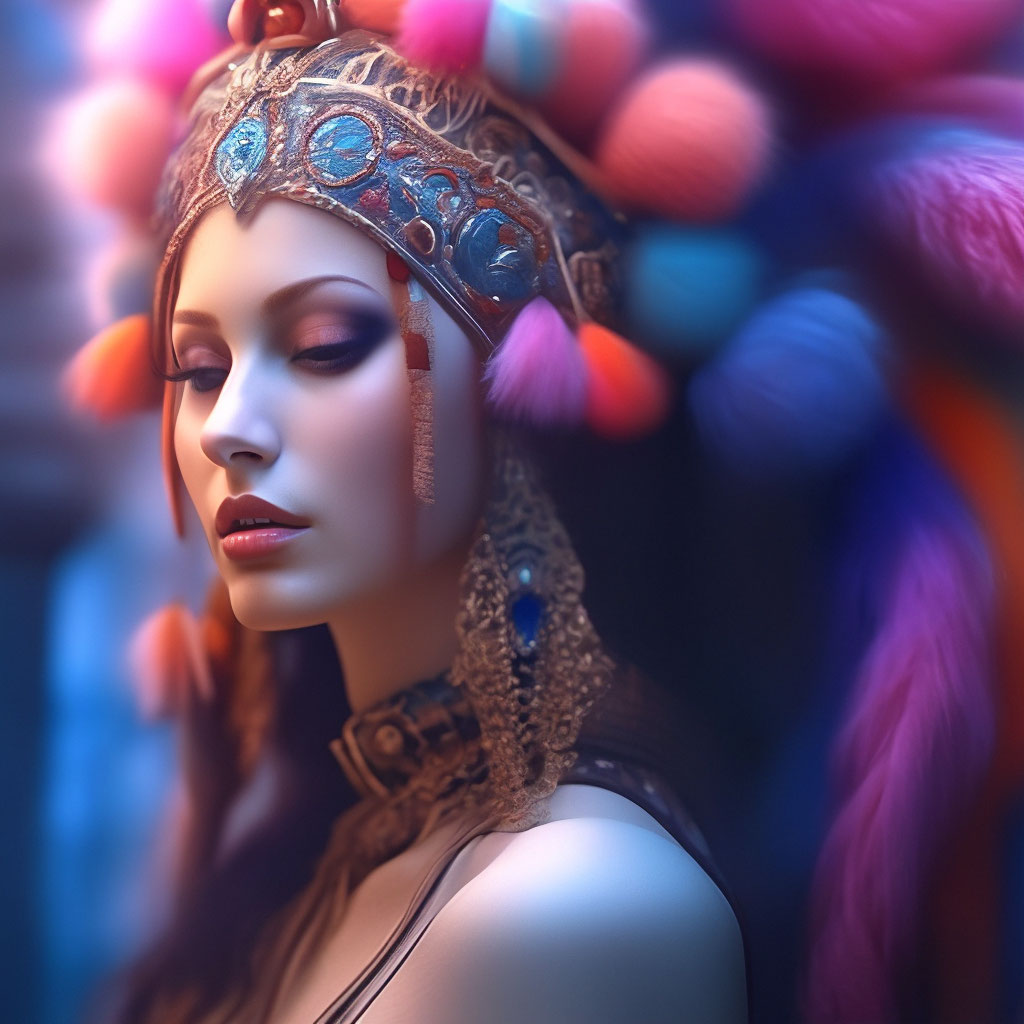 "Professional photography, cool pompom, panorama, soft watercolor, high ...