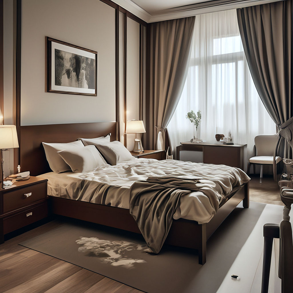 "Soviet bedroom set, polished dark wood, gloss, furniture from the USSR ...