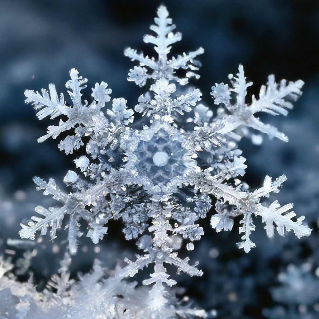 "Snowflake, ice lace, frost, torn fractals, glitter, snow" — image ...