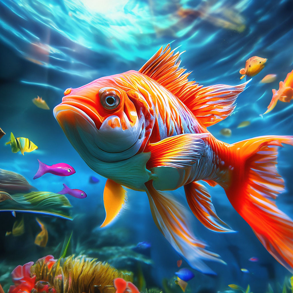 "Fish of your dreams, photorealism, professional photo, high definition ...