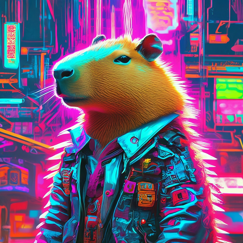 "I am a capybara, a capybara and I will be a capybara" — image created ...