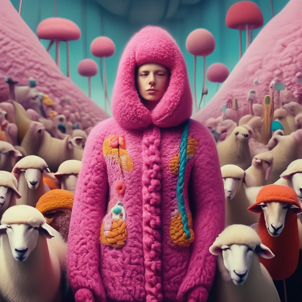 "Wool freak" — image created in Shedevrum