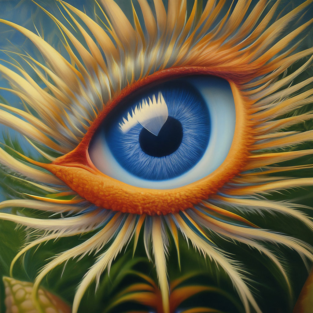 "The eye of the Thistle" — image created in Shedevrum