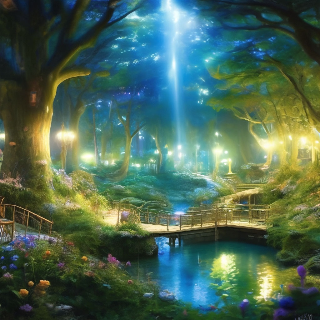"A fairy-tale glade from a fairy tale of 12 months." — image created in ...