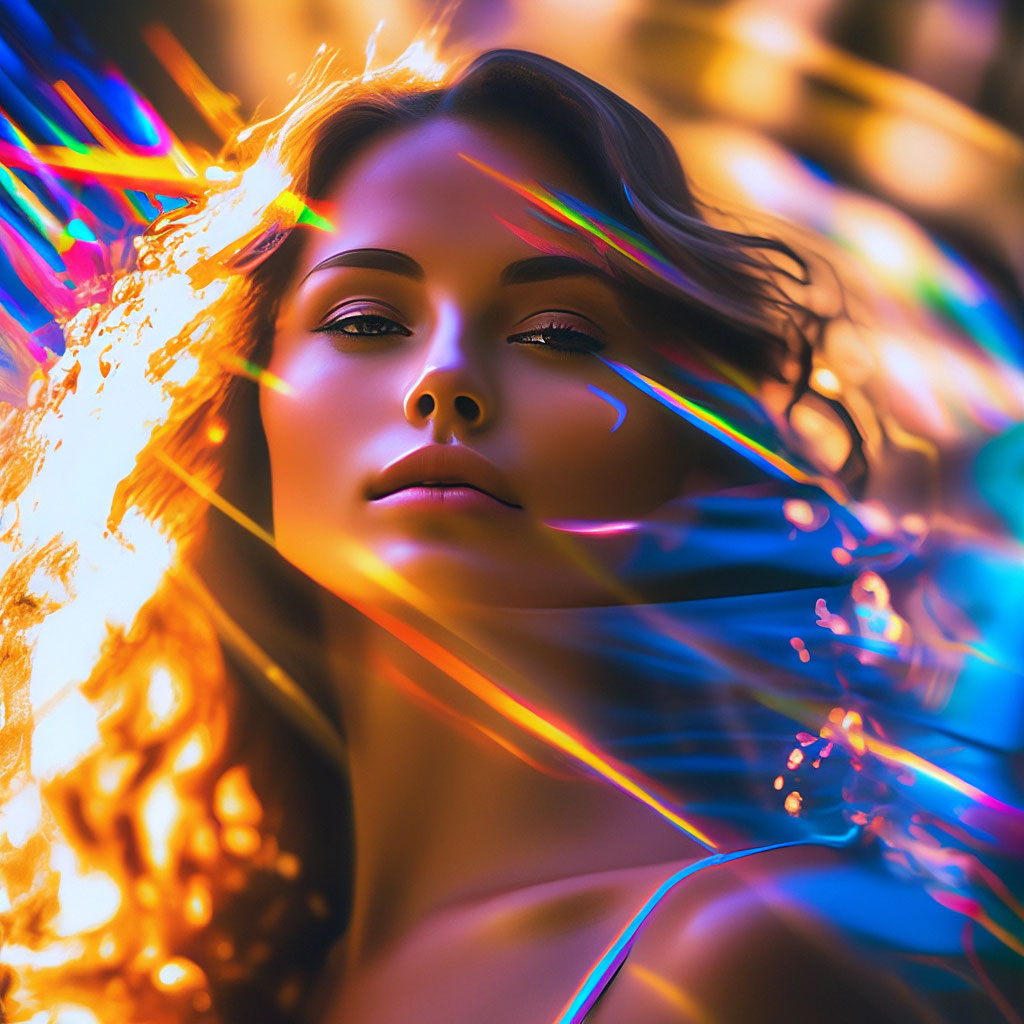 "September. Beautiful girl, magic, mysticism, modernism, surrealism ...