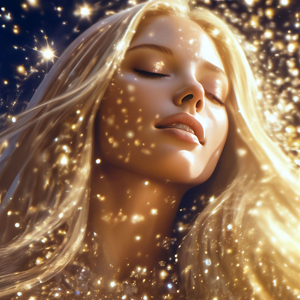 "The girl is scattered into the smallest sparkling particles, long ...