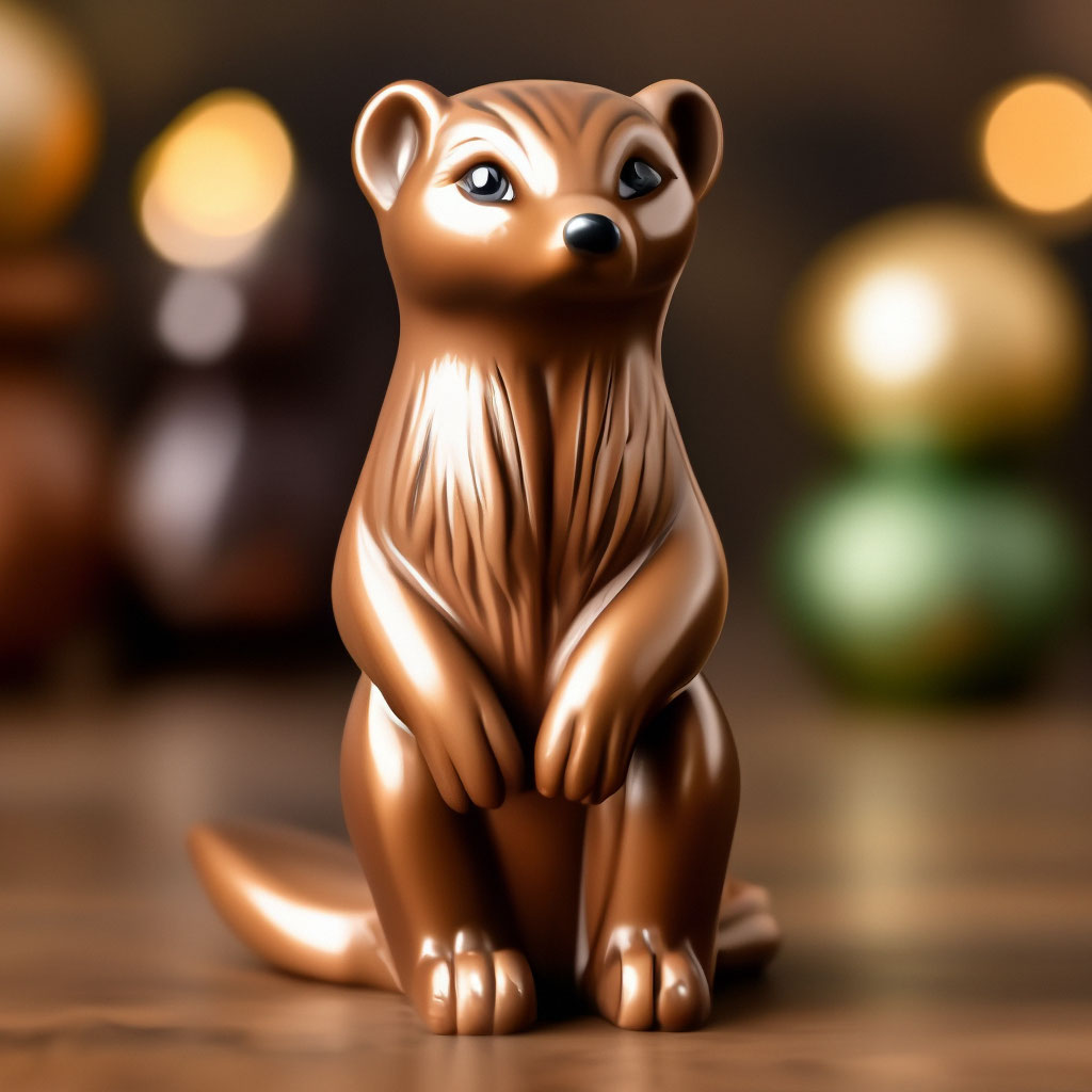 "Chocolate mongoose figurine" — image created in Shedevrum