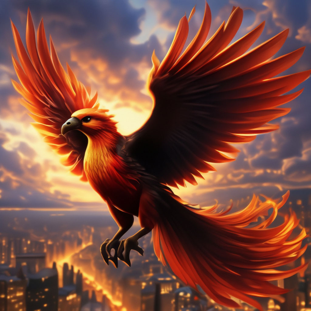 "Fabulously beautiful, colorful, bright firebird, aesthetically ...