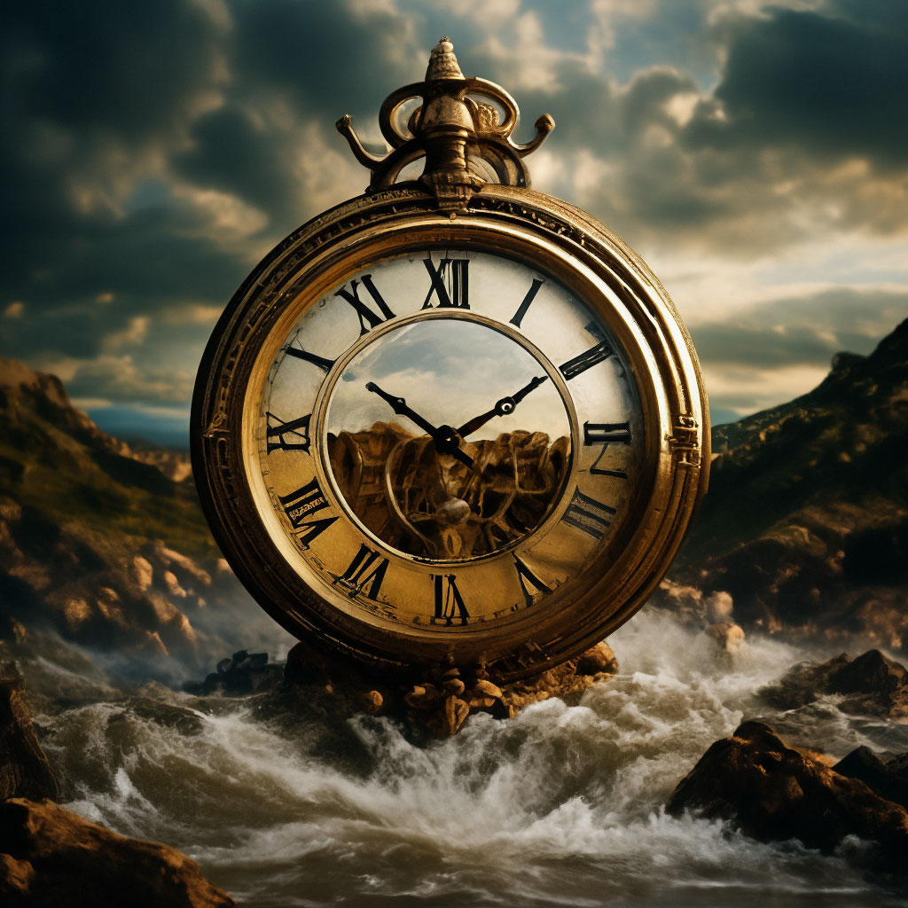 "The passage of time" — image created in Shedevrum