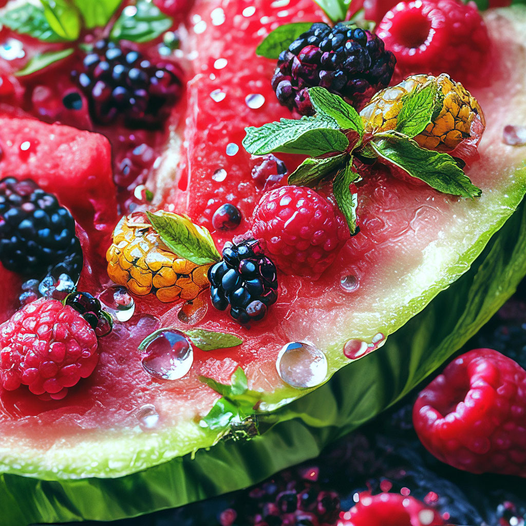 "Promt from @kakjvkusno, Digital Food Art + Photorealism + hyperrealism ...