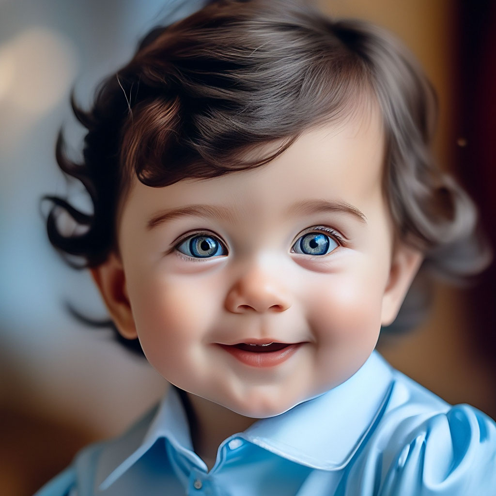 "A wonderful child, a gentle brunette, an amazingly beautiful baby, a ...