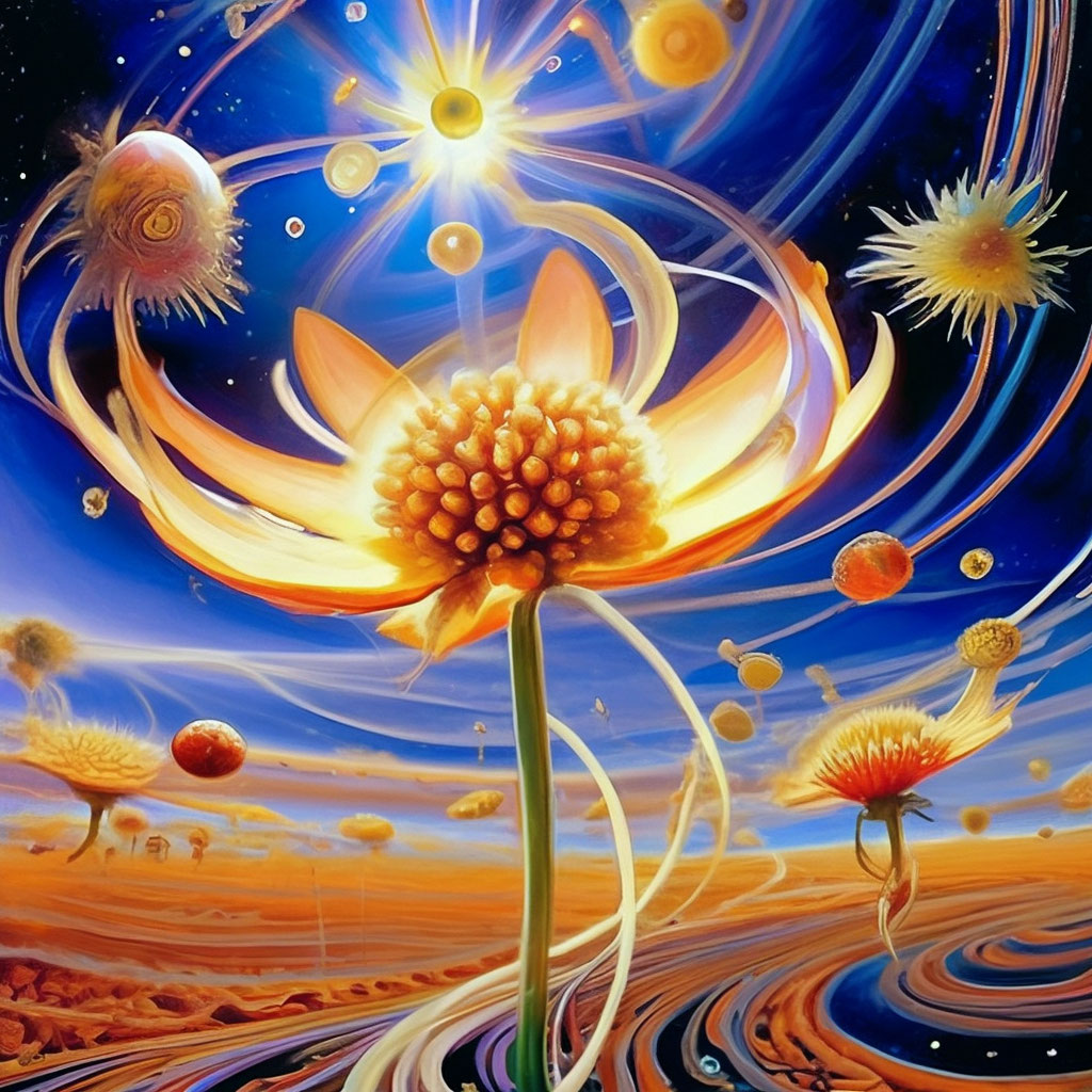 "Flowers, solar wind, cosmic strings, magnetic fields, gamma radiation ...