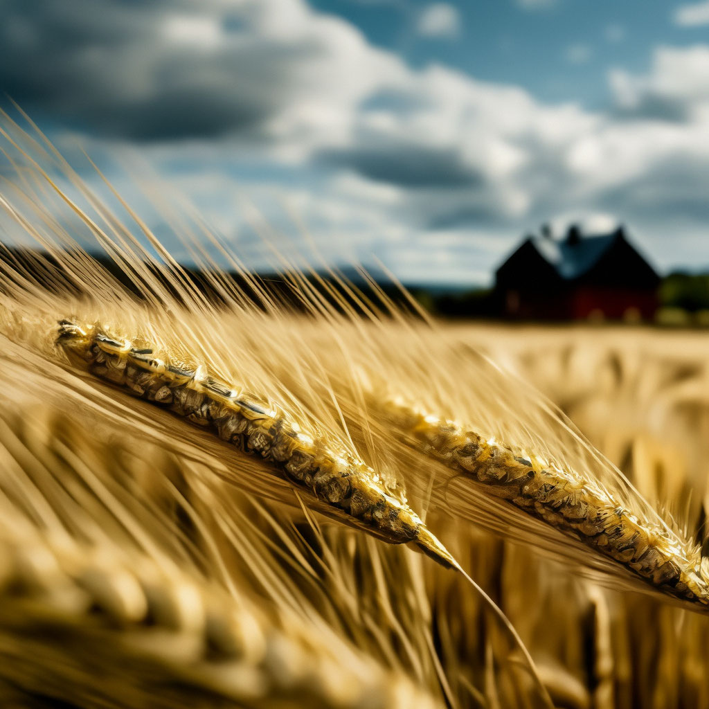 "Barley in the north, aesthetically pleasing, beautiful, realistic ...