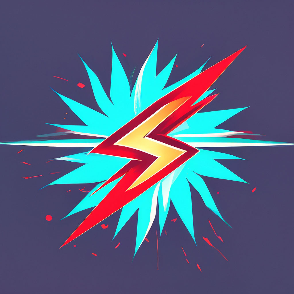 "Create a amazing logo, vector graphics" — image created in Shedevrum