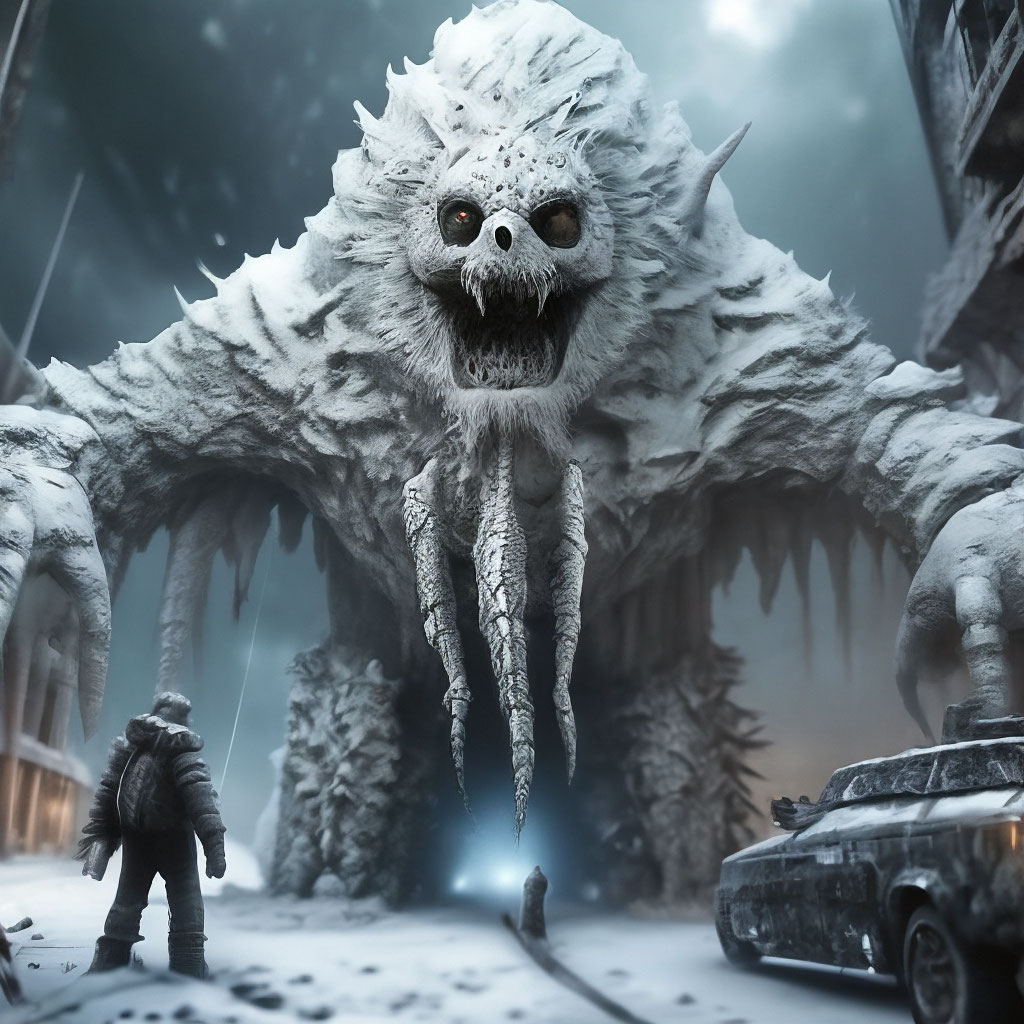 "Creep giant mutant snowman captures the universe, catastrophe ...