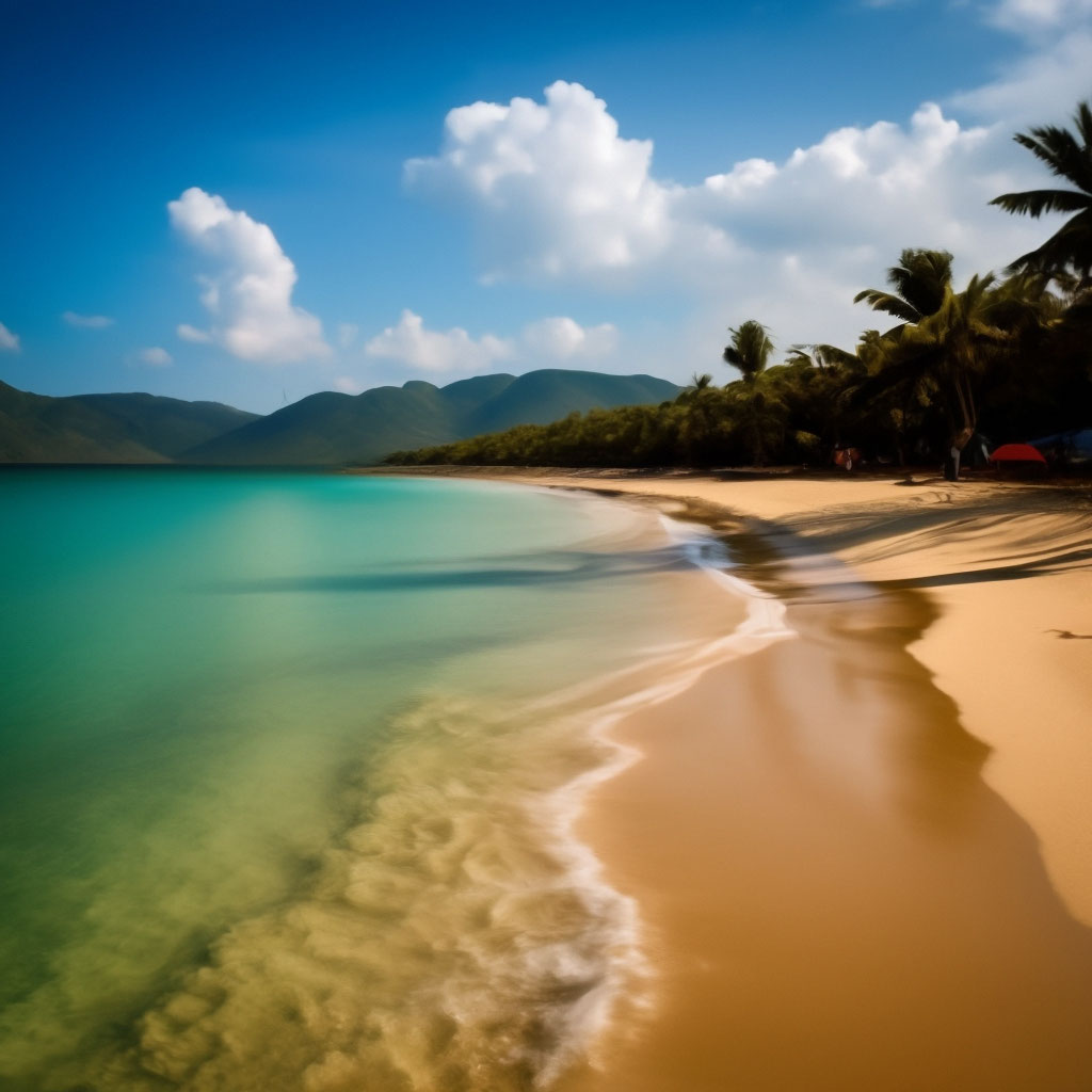 "Venezuela beach" — image created in Shedevrum