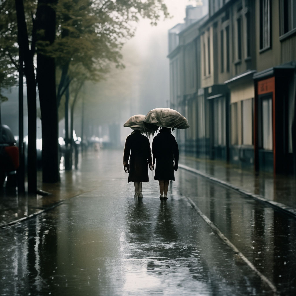 "Three days of rain" — image created in Shedevrum