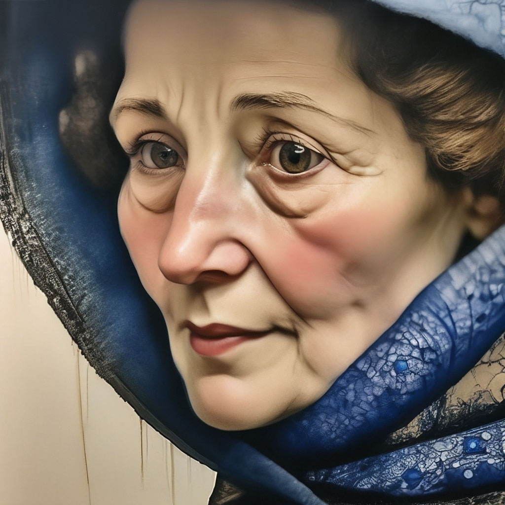 "Portrait of an introvert lady in the style of Brueghel Detailed ...