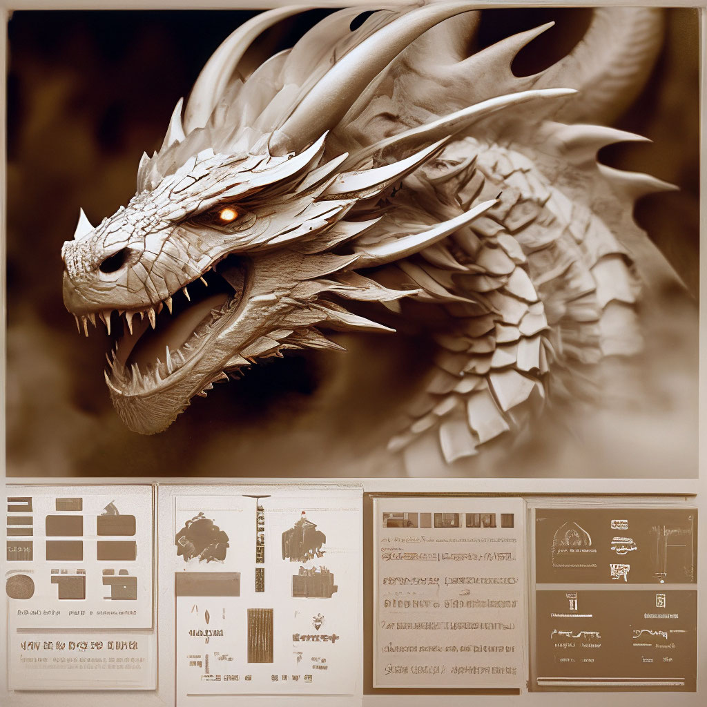 "A map of the characteristics of the "dragon" character for a role ...
