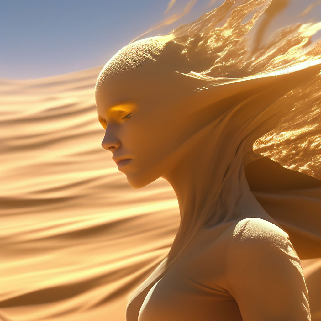 ""crearium" close-up, a whirlwind of wind raises sands in the form of a ...