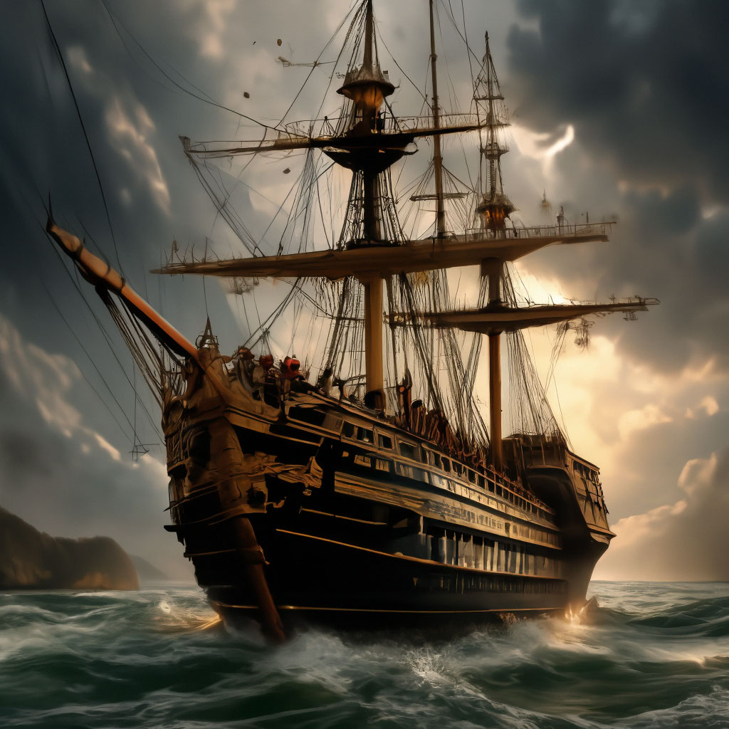 "Demeter ship" — image created in Shedevrum