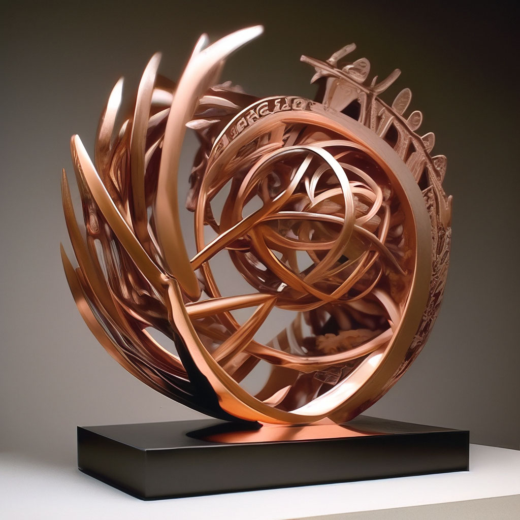 "Sculpture made of copper : realism of the new structure of the multi ...