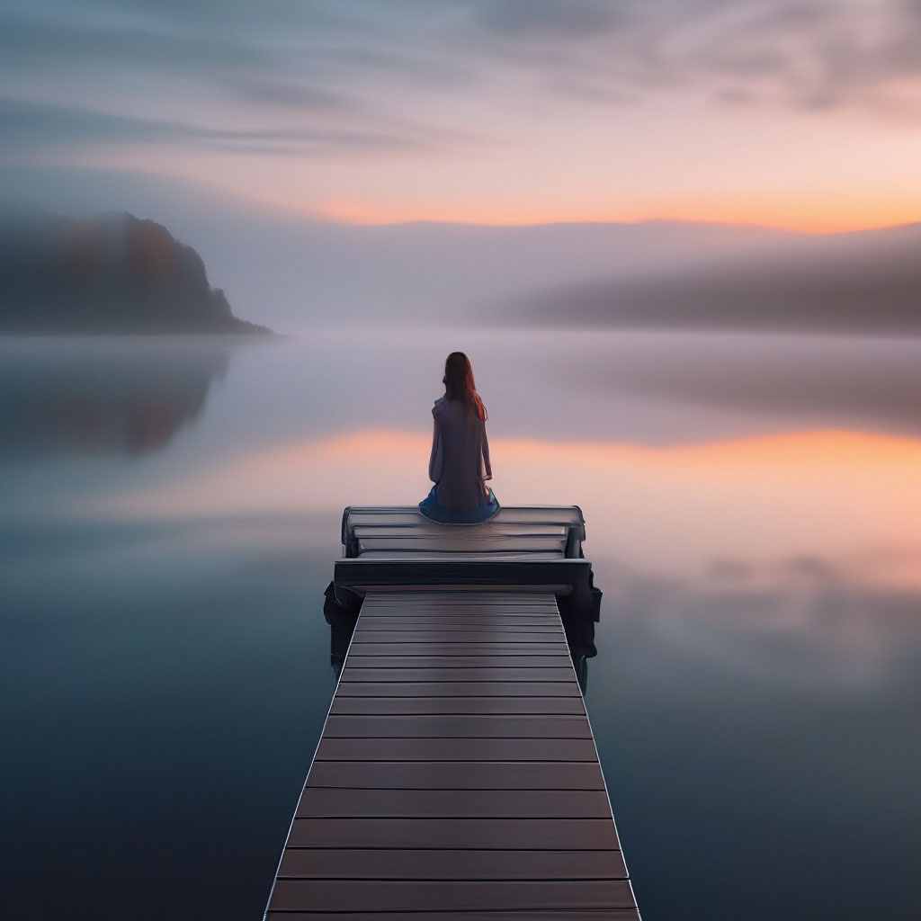 "Calmness" — image created in Shedevrum
