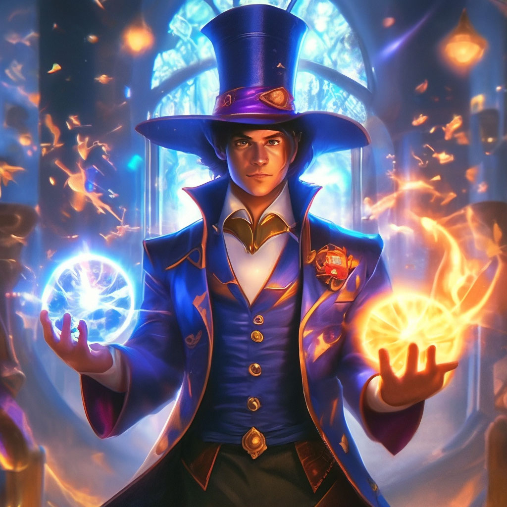 "The official representative of magic" — image created in Shedevrum