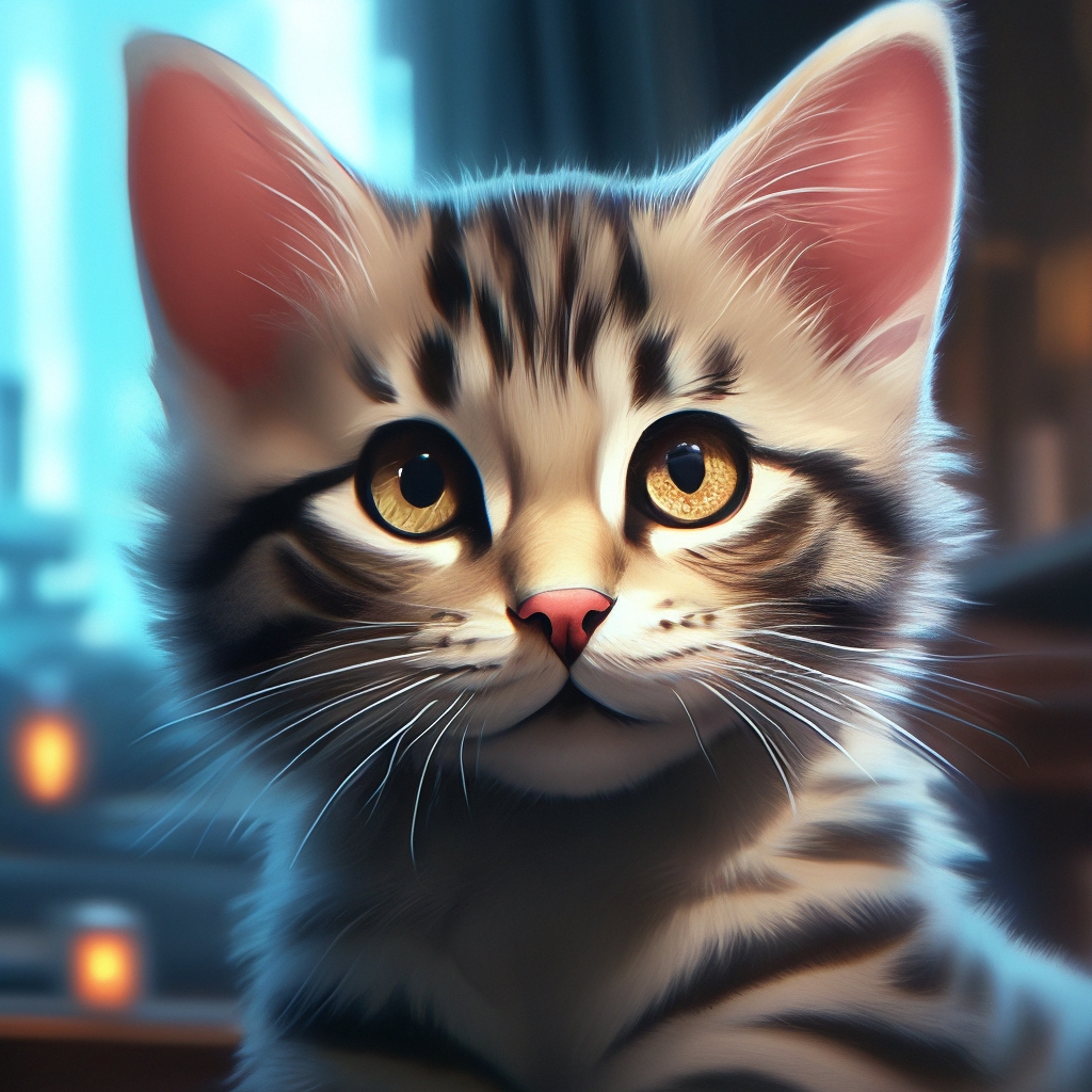 "Realistic cat" — image created in Shedevrum