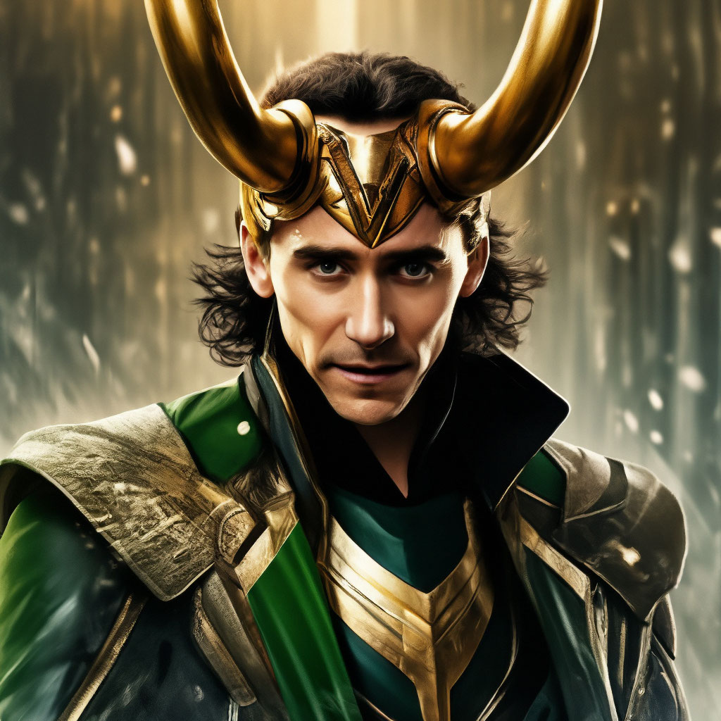 "LOKI marvel character, comic art" — image created in Shedevrum
