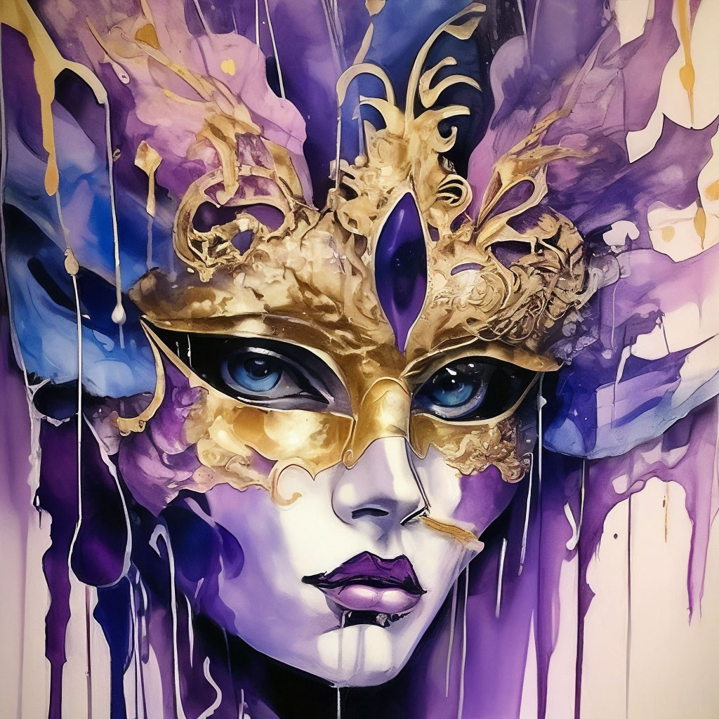 "Ink sketch, Venetian carnival mask.lace, gilding,concept sketch art ...