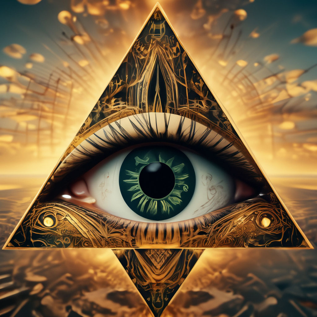"Beauty saves the world The eye is in a shining, radiant equilateral ...