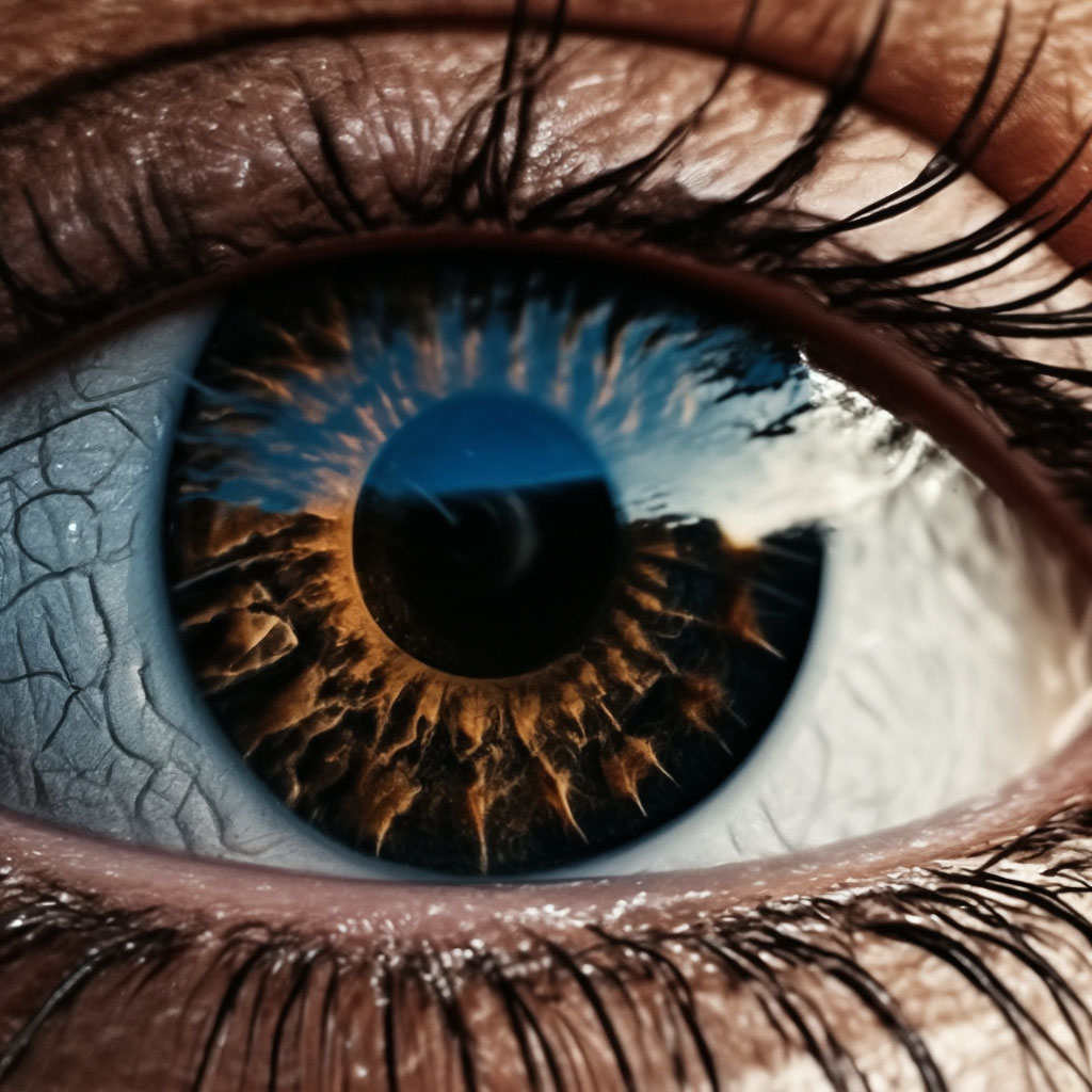"Hyperrealism.fountain neuro eye., aesthetically pleasing, beautiful ...