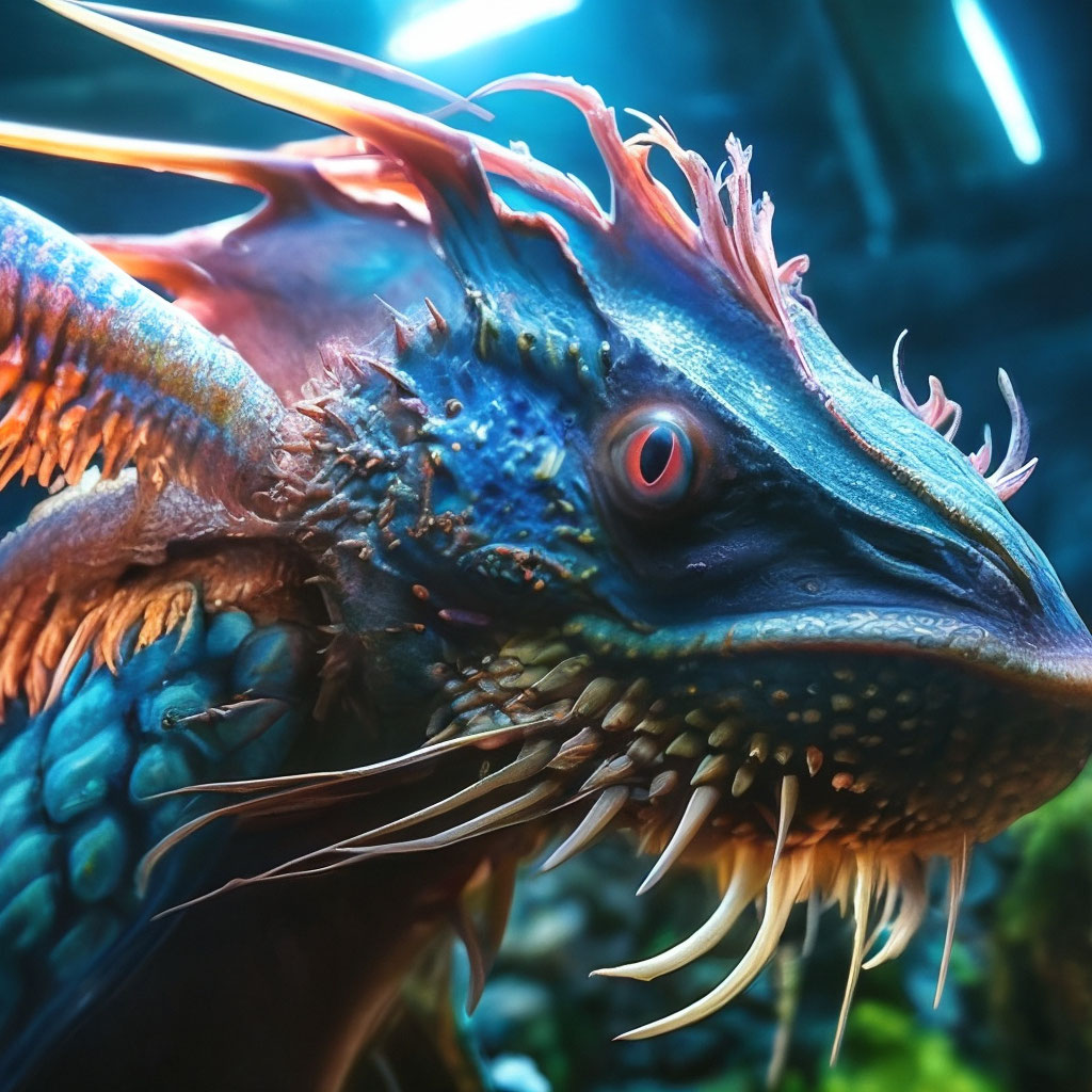 "Exotarium, fantastic creatures, chimera vulgar, hybrid of random ...