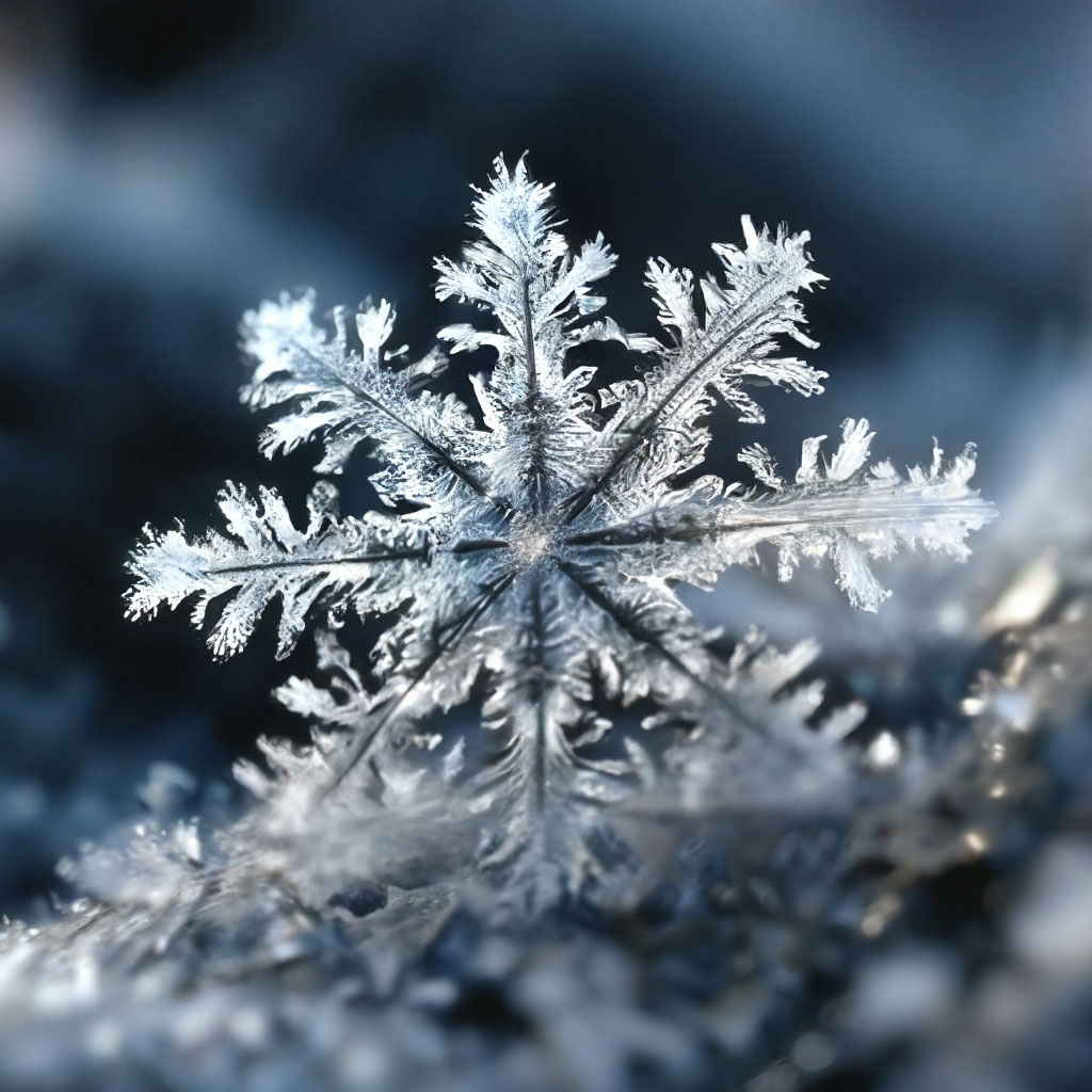 "Perfect snowflake, realism, winter, beauty, hyperrealism, high ...