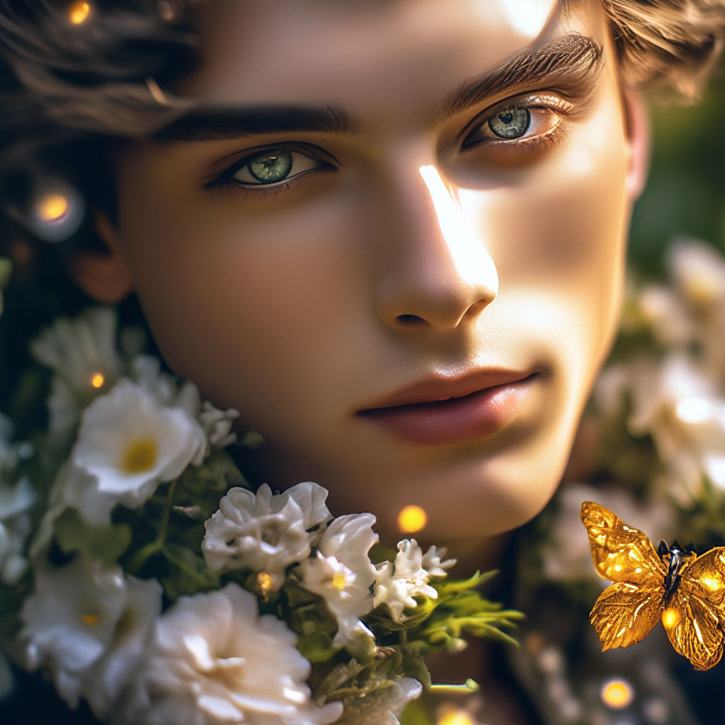 "🧶modeling, professional photo, magic, magic, young man, mother-of ...