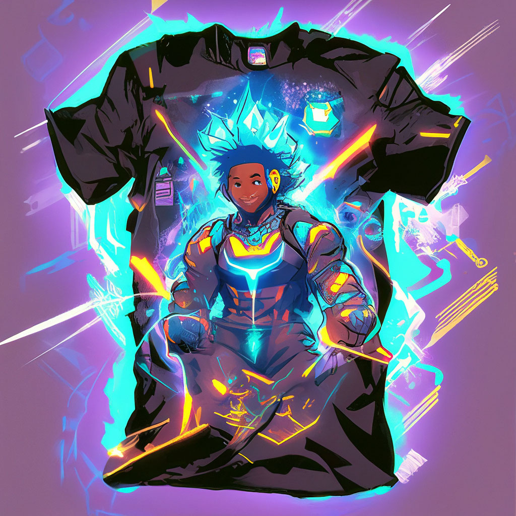 "ABIBAS T-shirt" — image created in Shedevrum