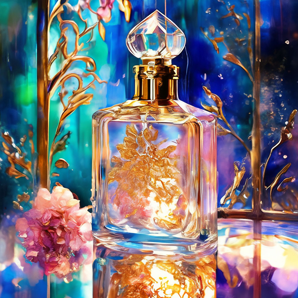 "💎 watercolour. glow from the inside,perfume, mirror crystal, mirror ...