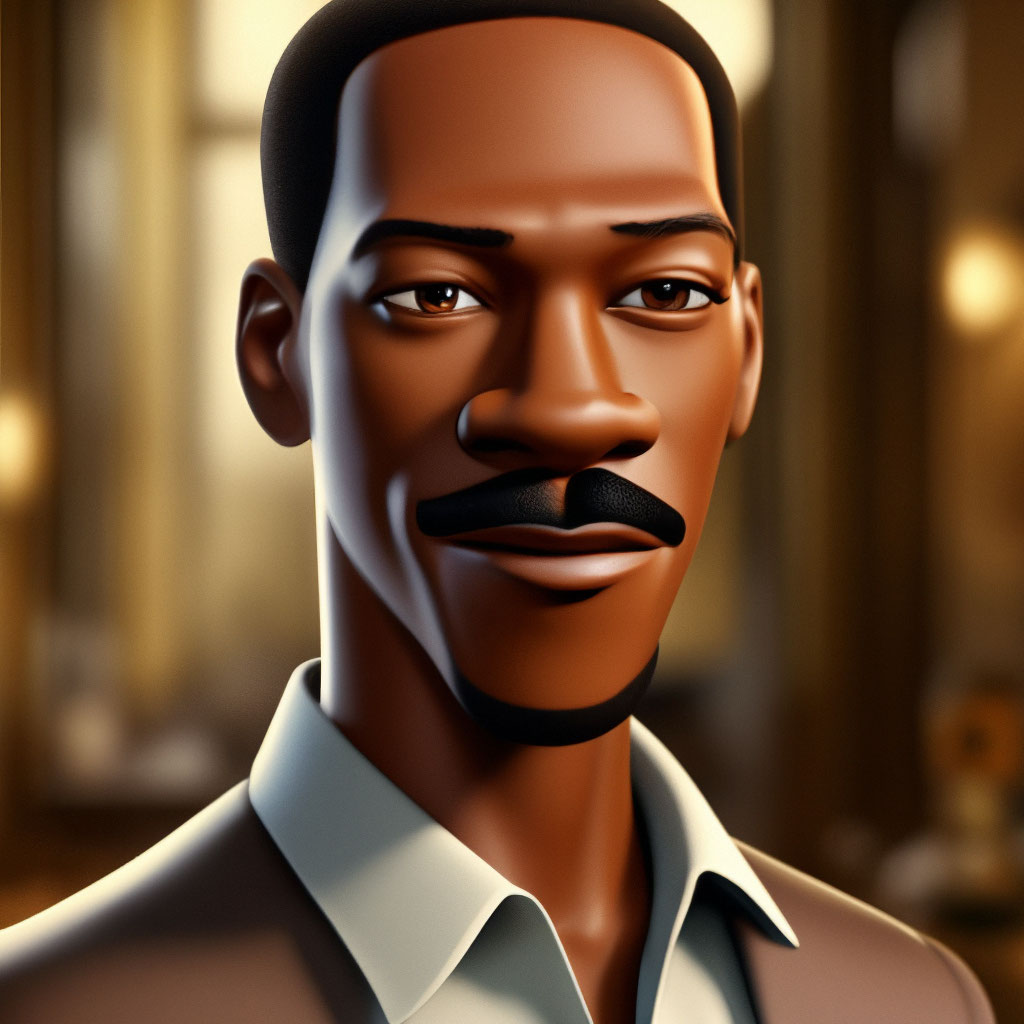 "Eddie murphy in pixar cartoon, ultra detail, 32k, cartoon style ...